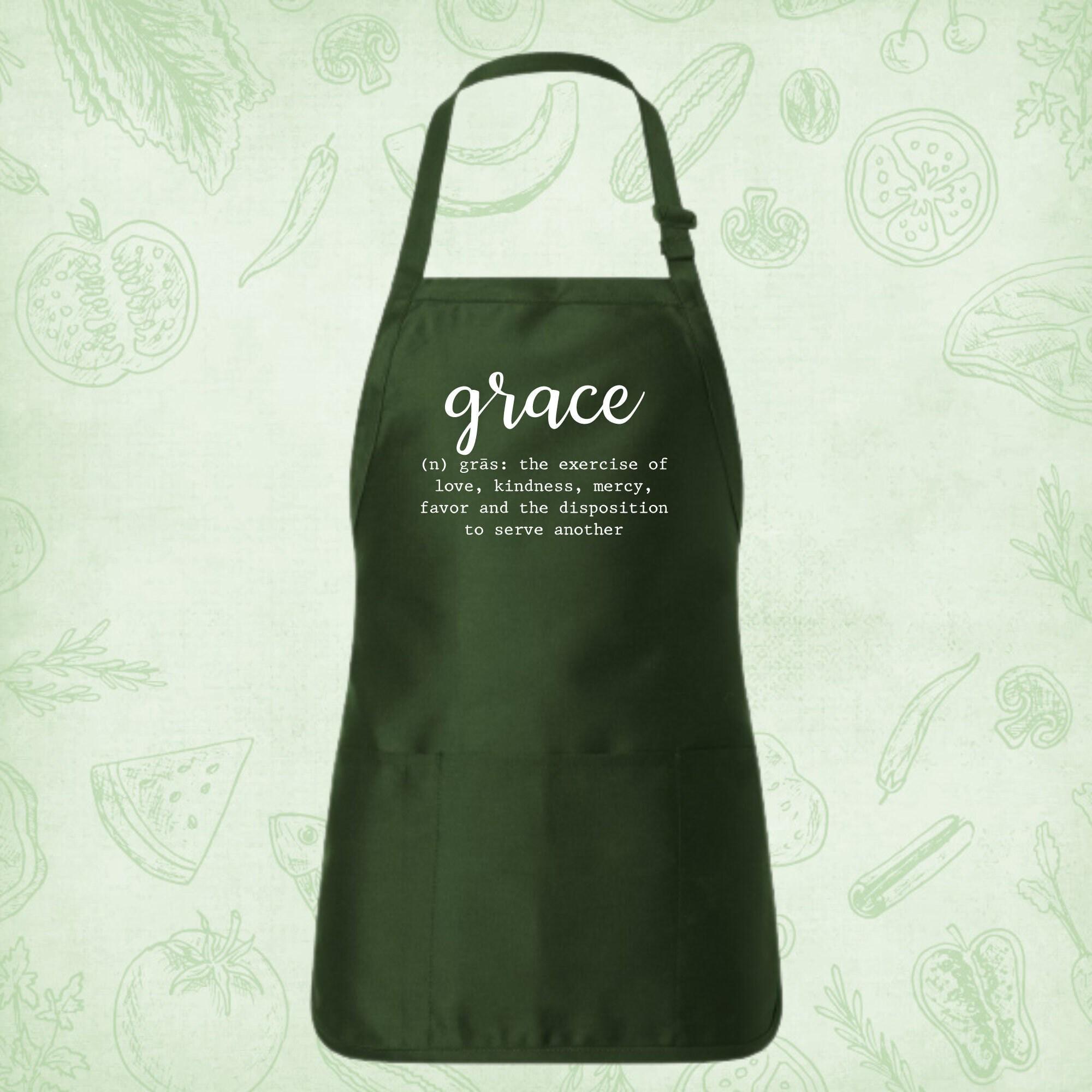 Grace Apron, Jesus Lover Apron, Mothers Day Gift, Bible Verse Apron ...