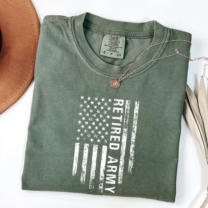 Men Army Retired Shirts - Etsy