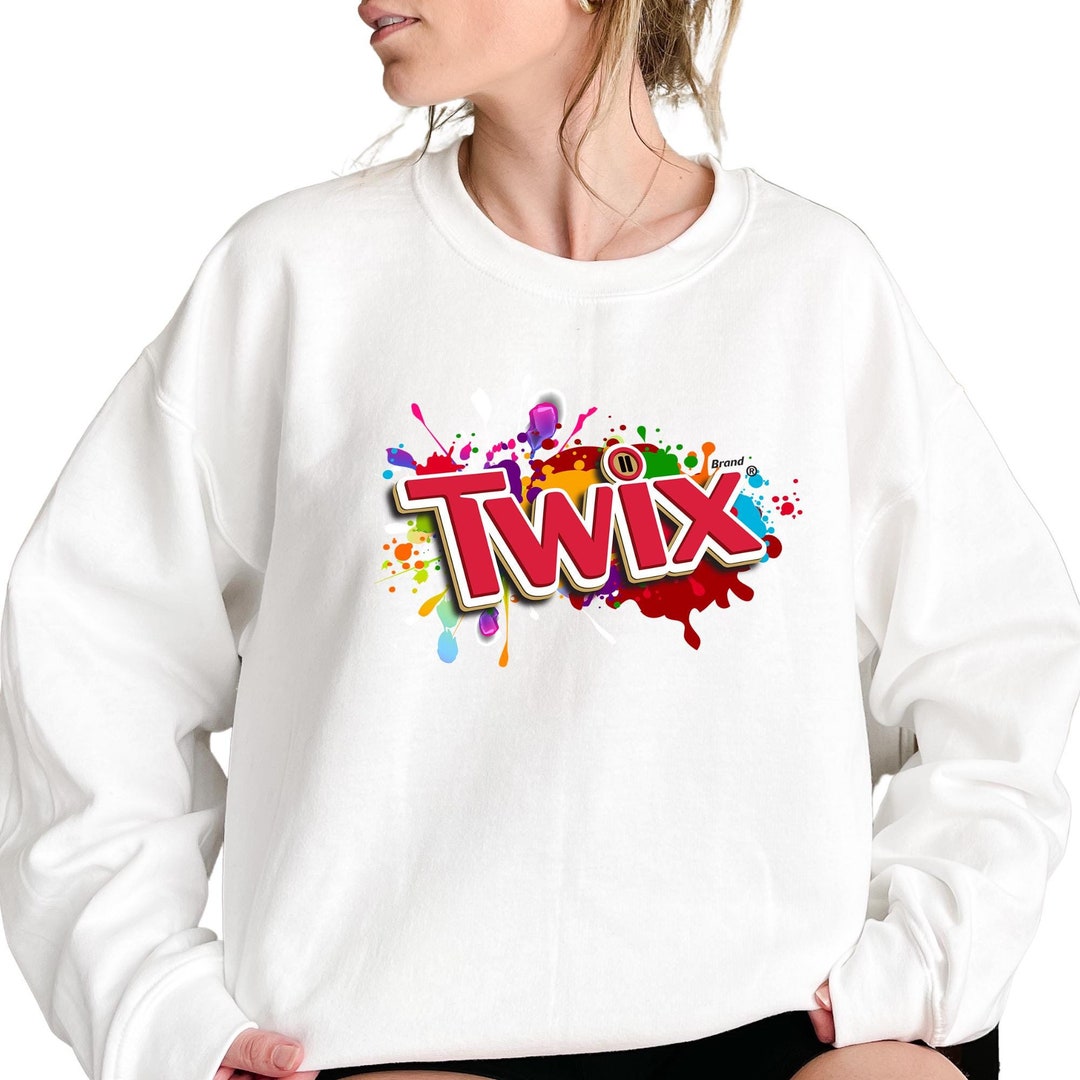 Twix Chocolate Logo Sweatshirt, Chocolate Candy Design Hoodie, Unisex ...