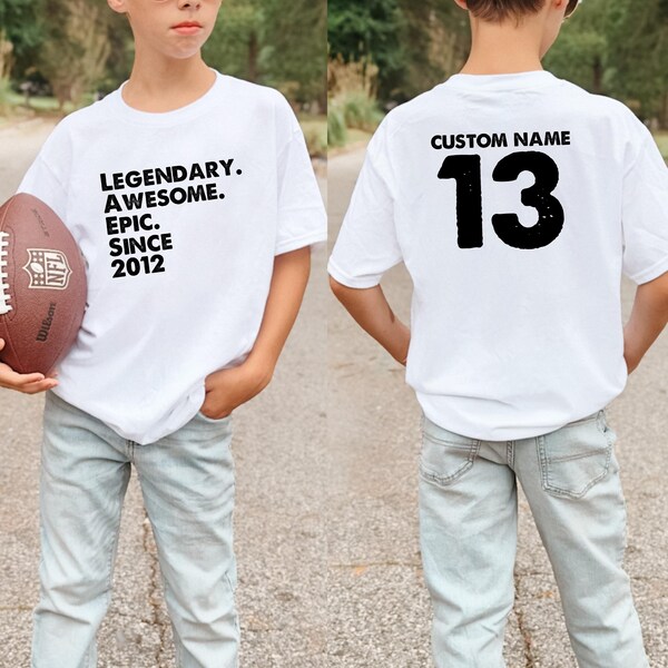 13 Boy Shirt - Etsy