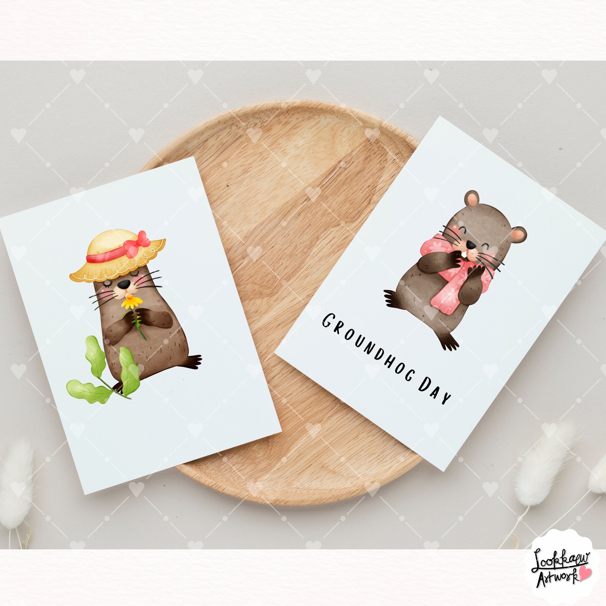 Happy Groundhog Day Clipart, Hand Draw Watercolor, High Quality Png ...