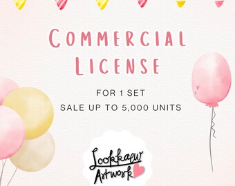 Extended License for 1 Clipart Set, Commercial License by Timofiart - Etsy