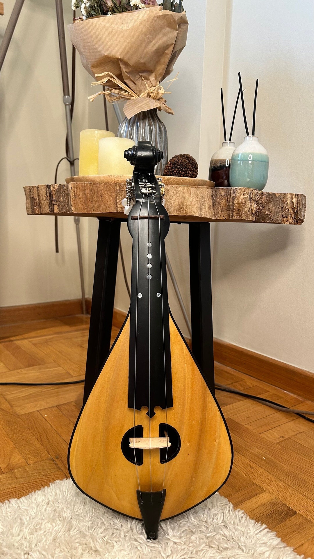 Cretan Lyra ~ Handmade Traditional Lyra of Crete ~ Linden Top & Body ...