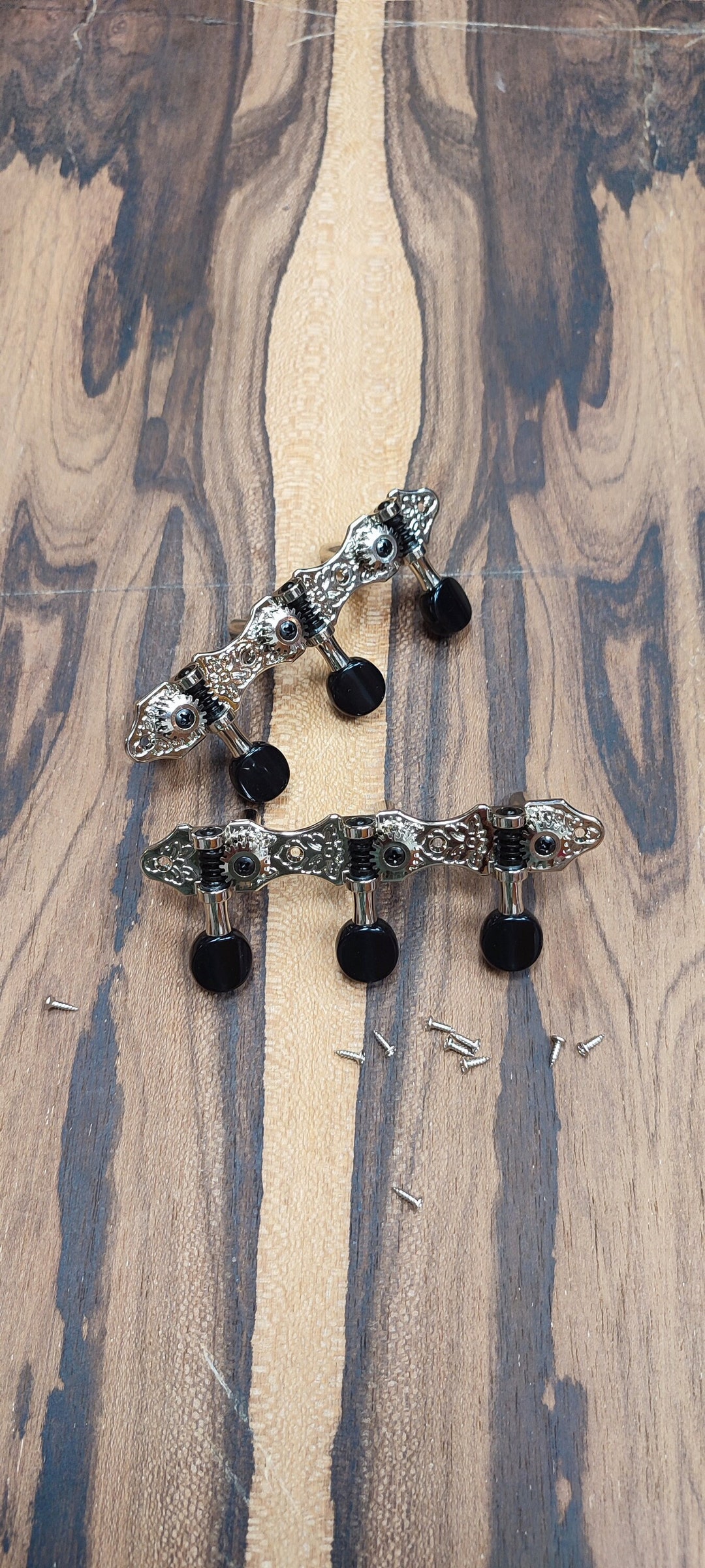 6-string Bouzouki Tuners: Grover Style, Nickel & Black - Etsy