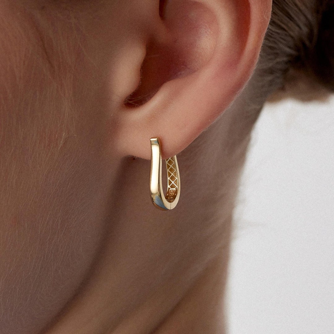 Handmade 14K Solid Gold Drop Earrings, Women's Jewelry - Etsy