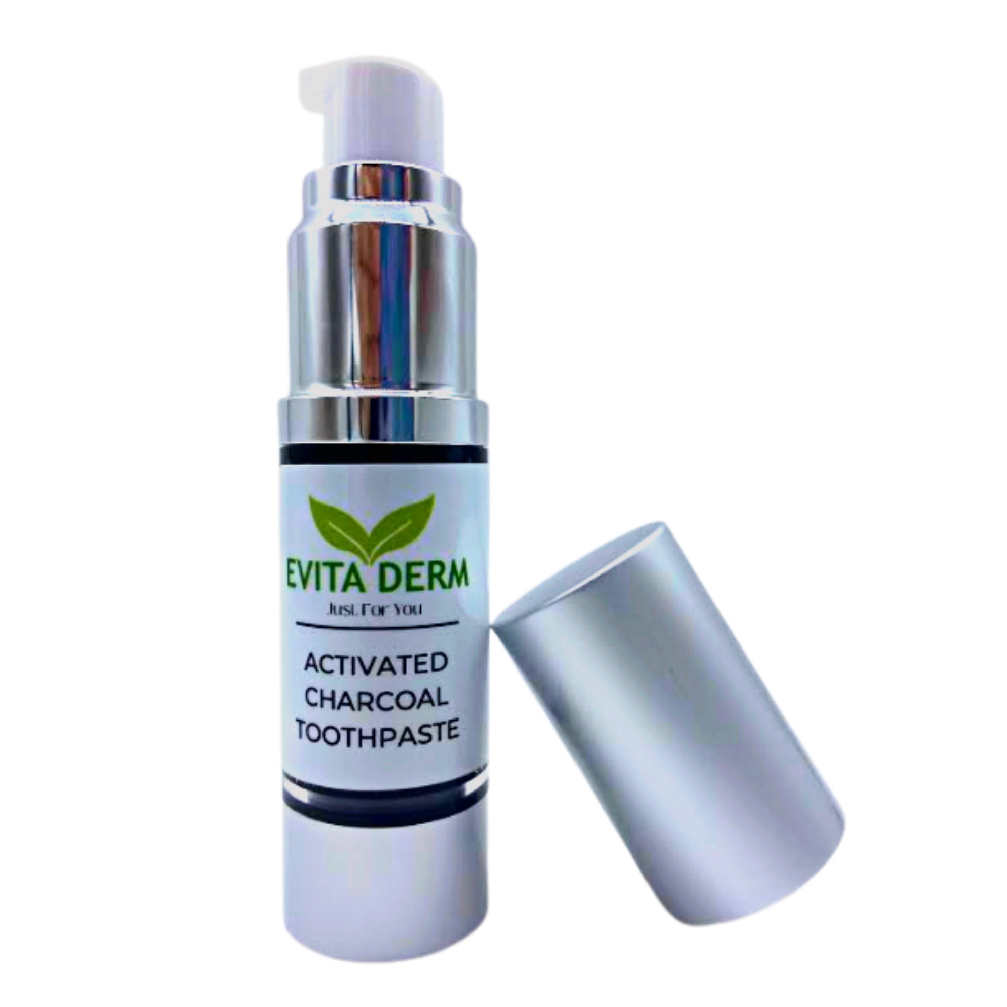 Evita Derm Activated Charcoal Toothpaste Gel | Naturally Whiten Polish ...