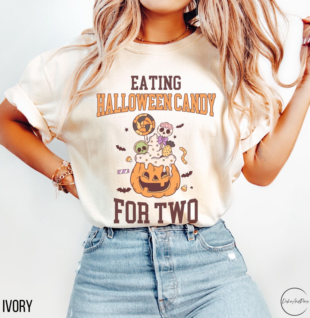 Eating for Two Shirt Halloween Pregnancy Announcement Tshirt Baby ...