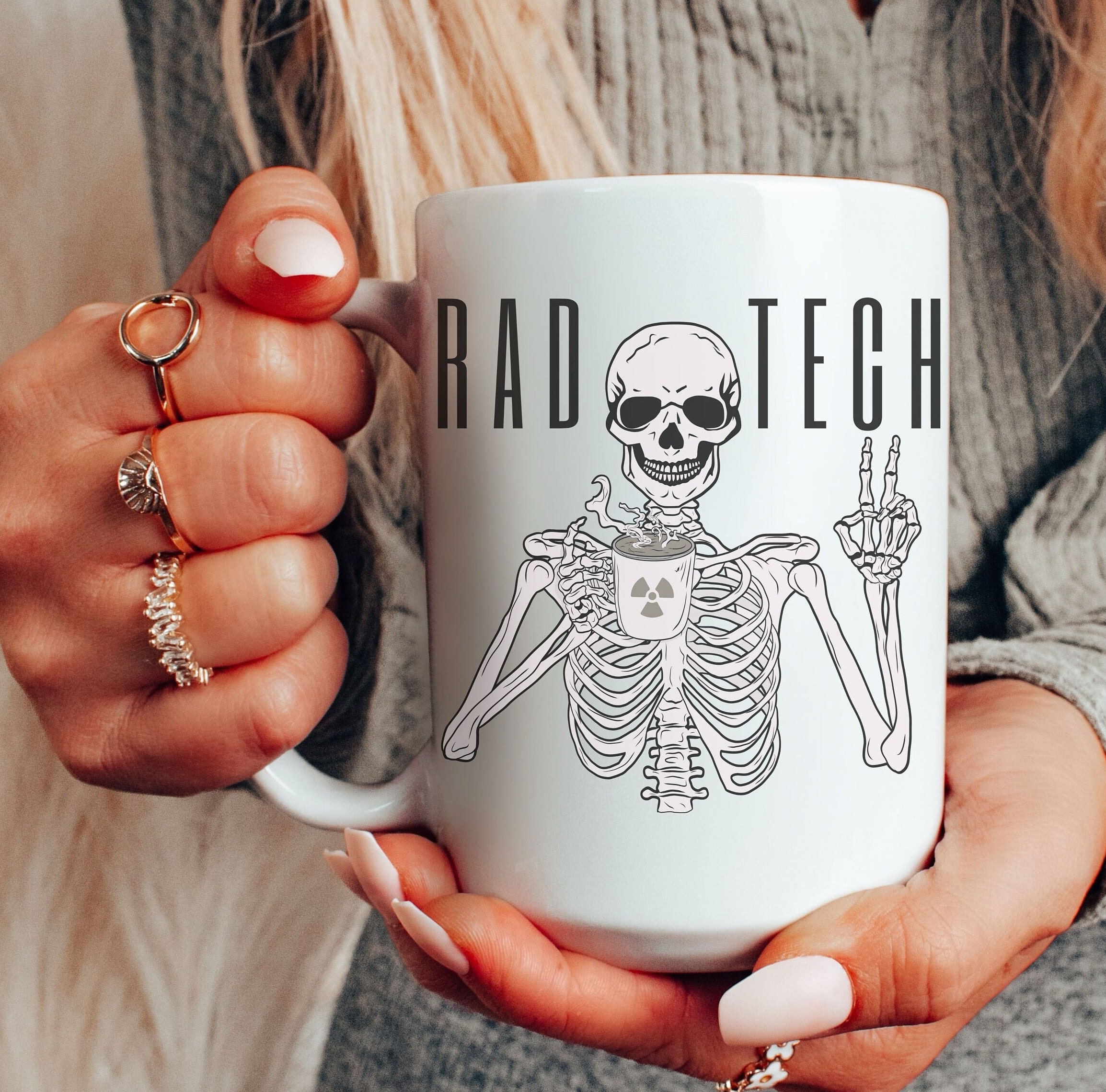 RAD Tech Mug for Xray Tech Best Gift for Rad Tech Skeleton Mug ...