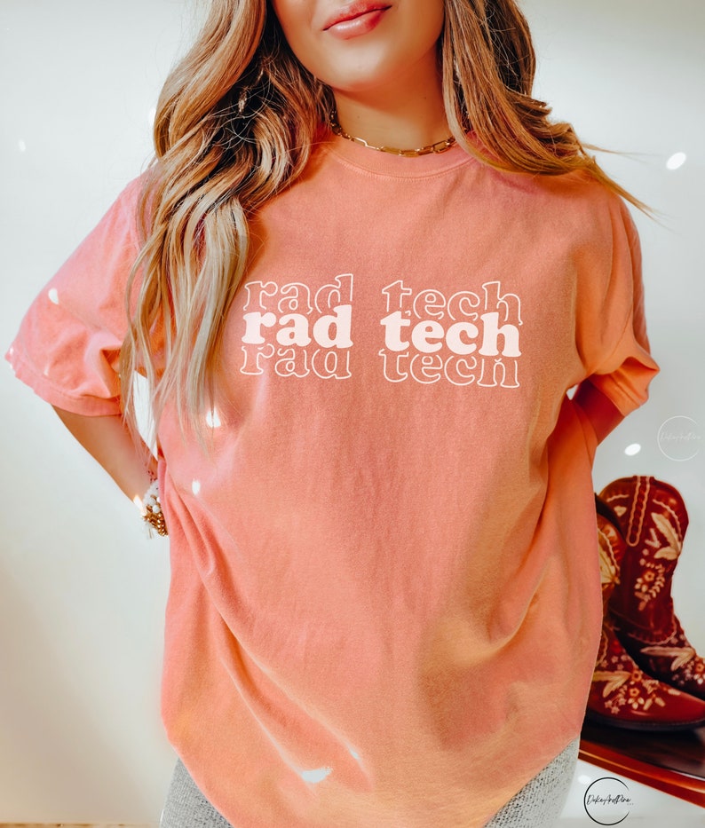 Rad Tech Comfort Colors® Shirt for Rad Technologist Retro Shirt Xray ...