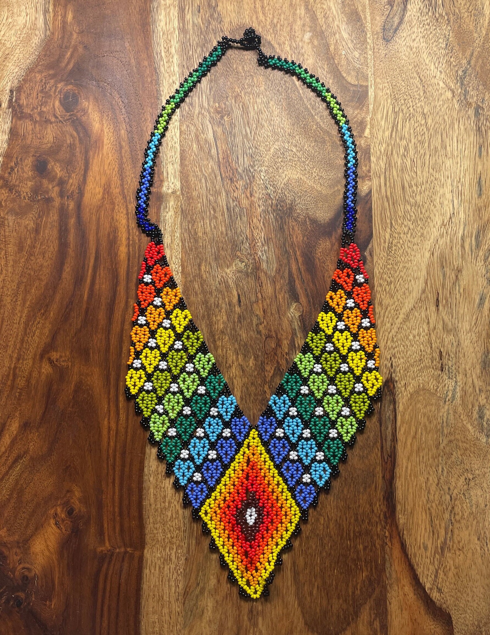 Embera Chami Beaded Necklace Hand-woven by Women of the Colombian ...