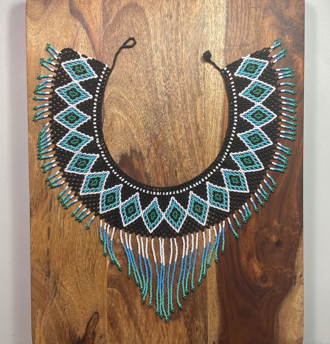 Embera Chami Beaded Necklace Hand-woven by Women of the Colombian ...