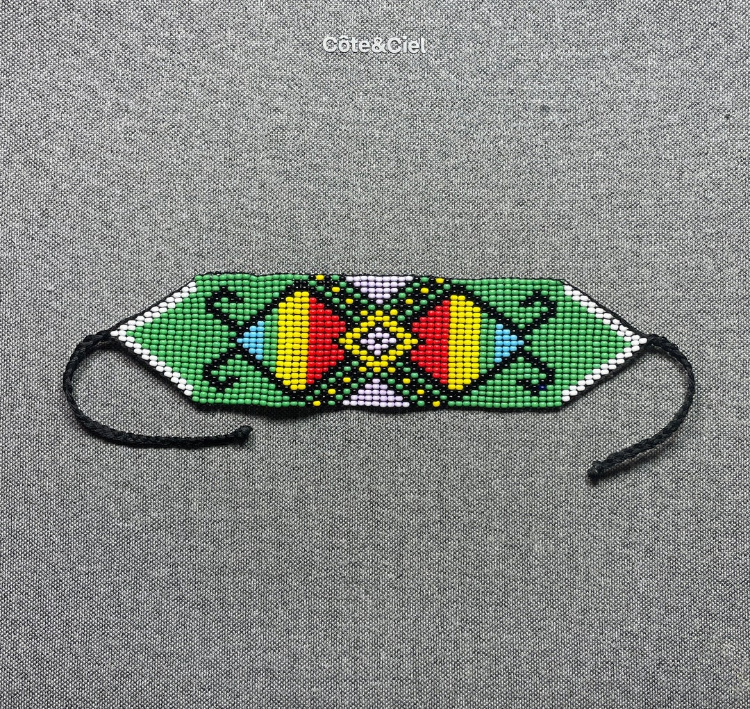 Embera Chami Beaded Bracelet Hand-woven by Women of the Colombian ...