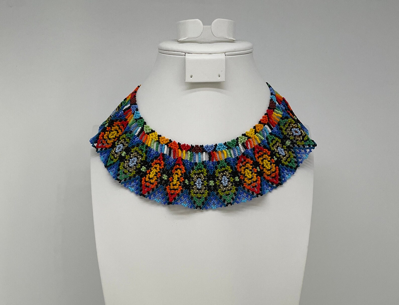 Embera Chami Beaded Necklace Hand-woven by Women of the Colombian ...