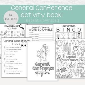 LDS General Conference Activity Packet | Primary Kids Coloring Pages ...