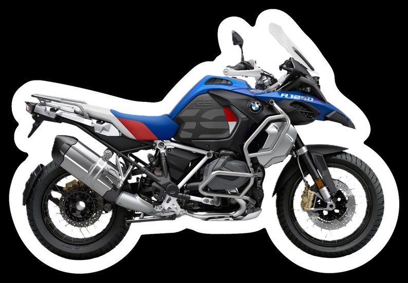 BMW R1250 GS Rally Motorcycle Sticker - Etsy