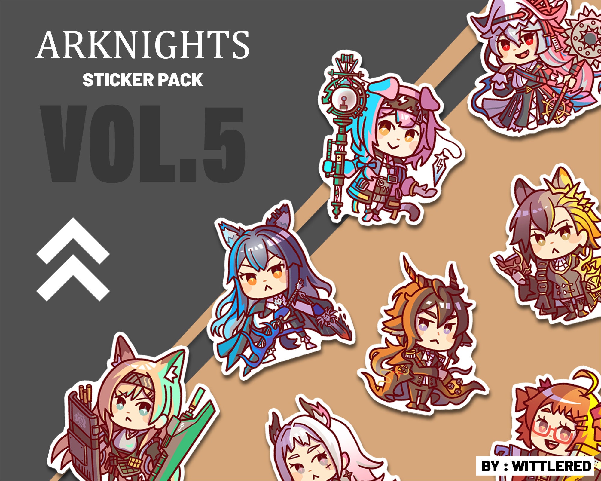 Arknights Sticker Pack Vol. 5 by Wittlered - Etsy
