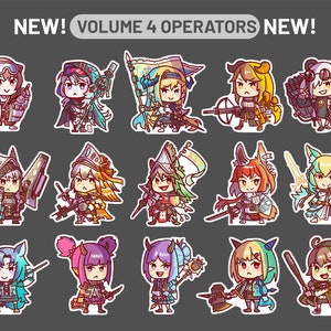 Arknights Sticker Pack Vol. 4 by Wittlered - Etsy