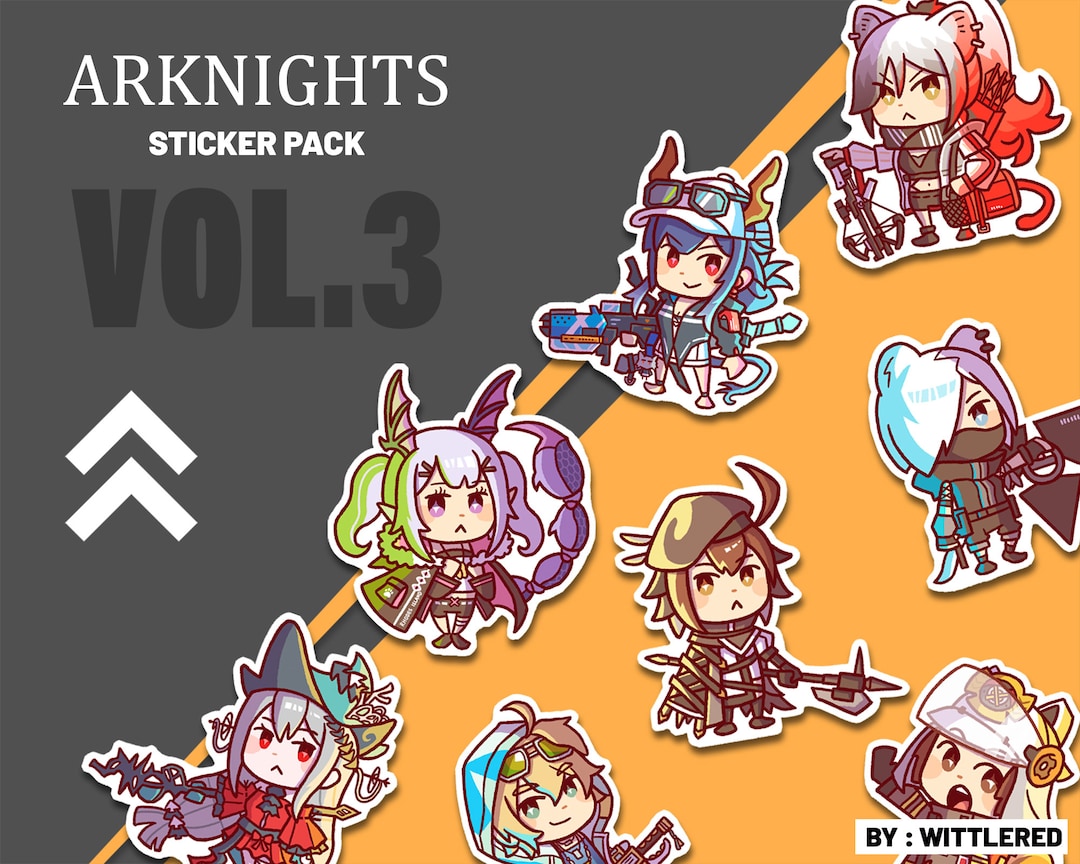 Arknights Sticker Pack Vol. 3 by Wittlered - Etsy