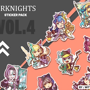 Arknights Sticker Pack Vol. 4 by Wittlered - Etsy