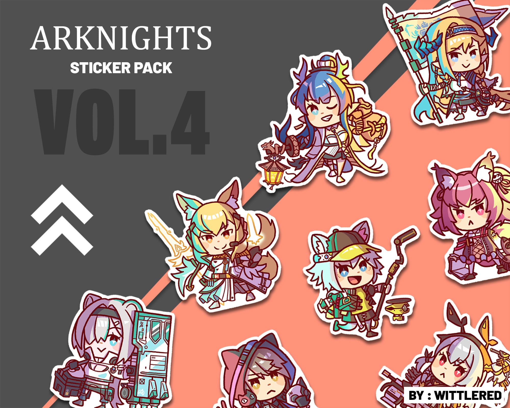 Arknights Sticker Pack Vol. 4 by Wittlered - Etsy