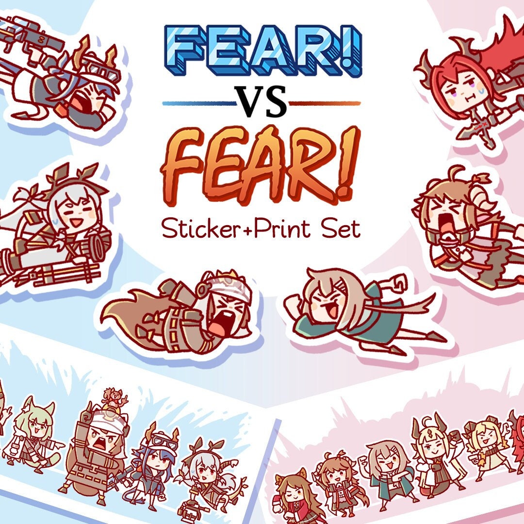 Arknights Comic FEAR VS FEAR Sticker Print Set by Wittlered - Etsy