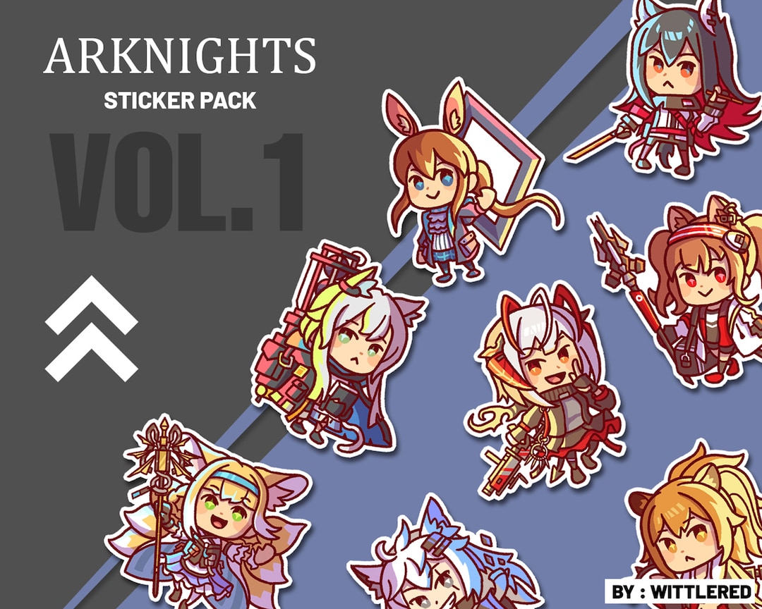 Arknights Sticker Pack Vol. 1 by Wittlered - Etsy