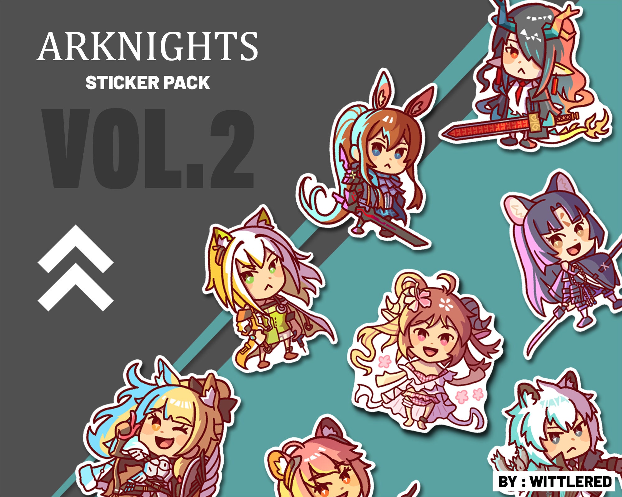 Arknights Sticker Pack Vol. 2 by Wittlered - Etsy
