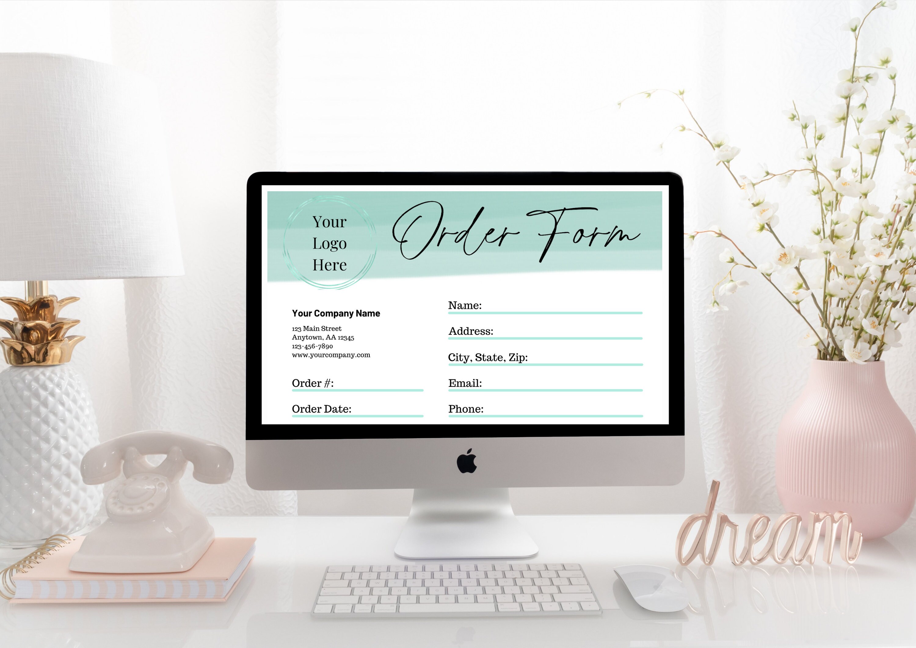 Order Form and Order Tracker Template Download Digital Canva Editable ...