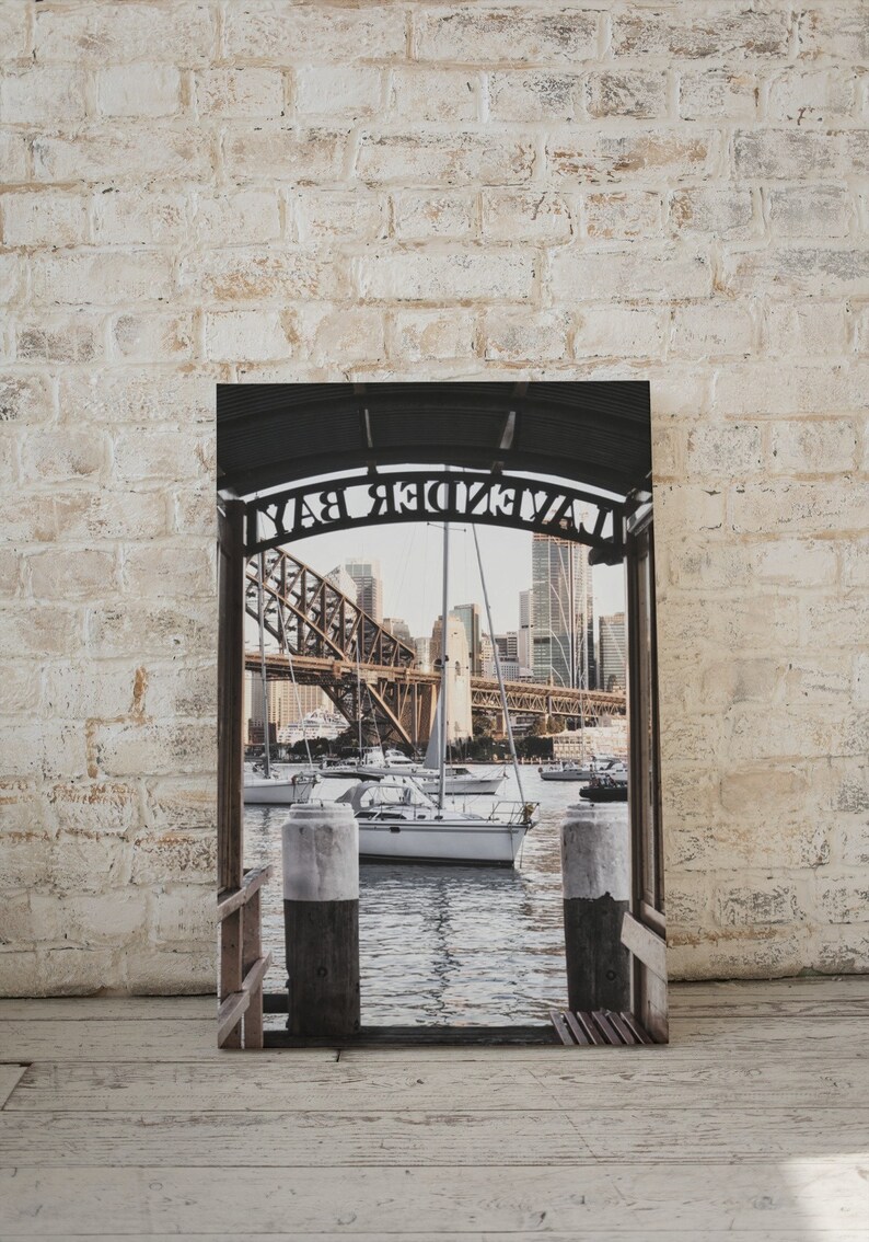 Sydney Harbour Ferry Jetty Boat Wall Art Print Digital - Etsy Australia