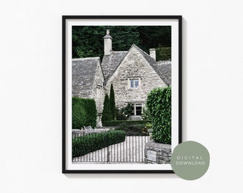 Watercolor Country Cottage Digital Art Print / Instant - Etsy
