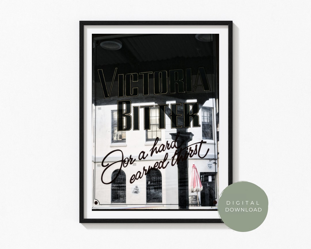 Retro Aussie VB Pub Bar Wall Art Print | Digital Download - Etsy