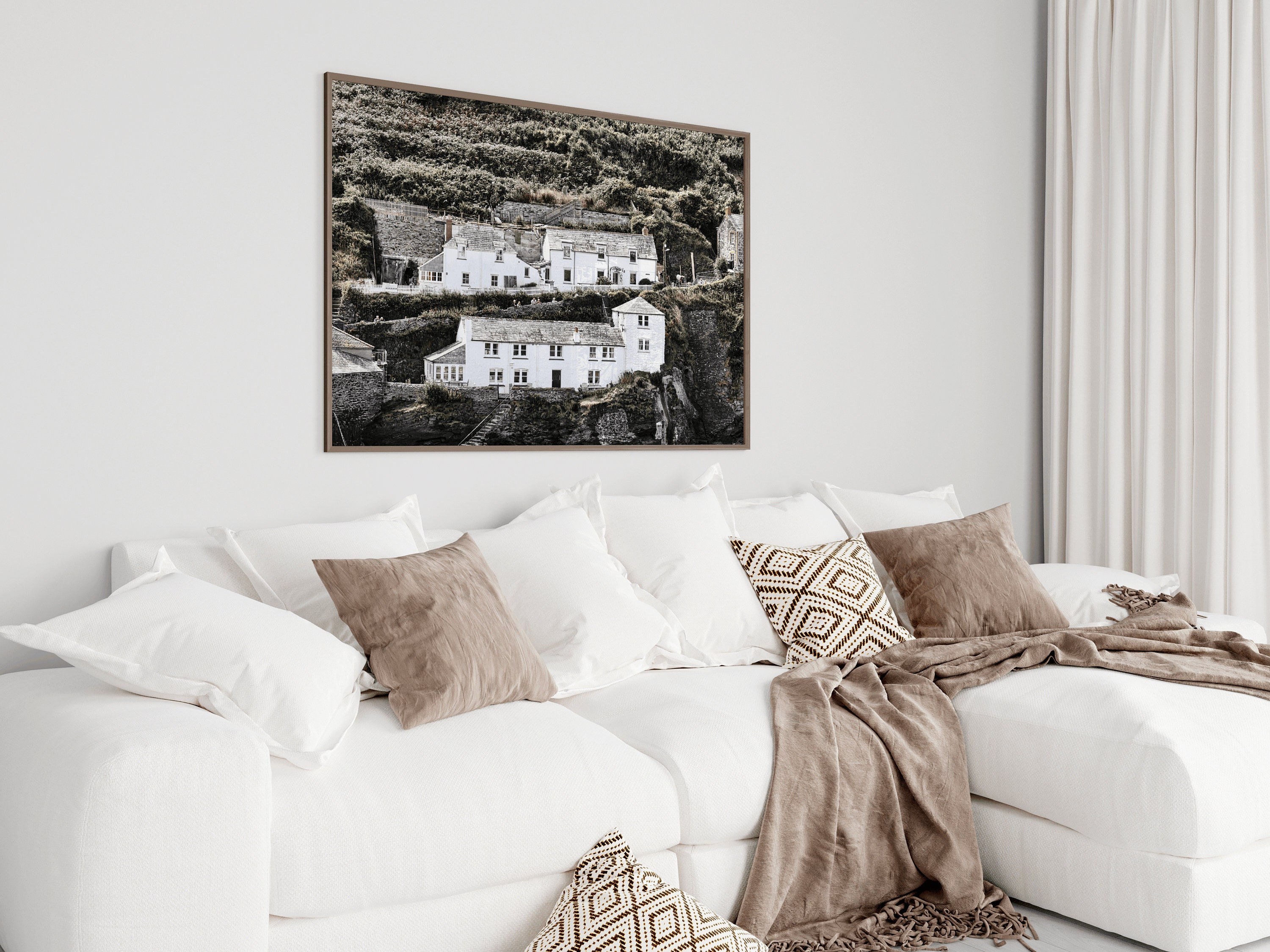 White Country Cottage Wall Art Print | Digital Download - Etsy Australia