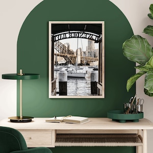 Sydney Harbour Ferry Jetty Boat Wall Art Print Digital Download - Etsy ...