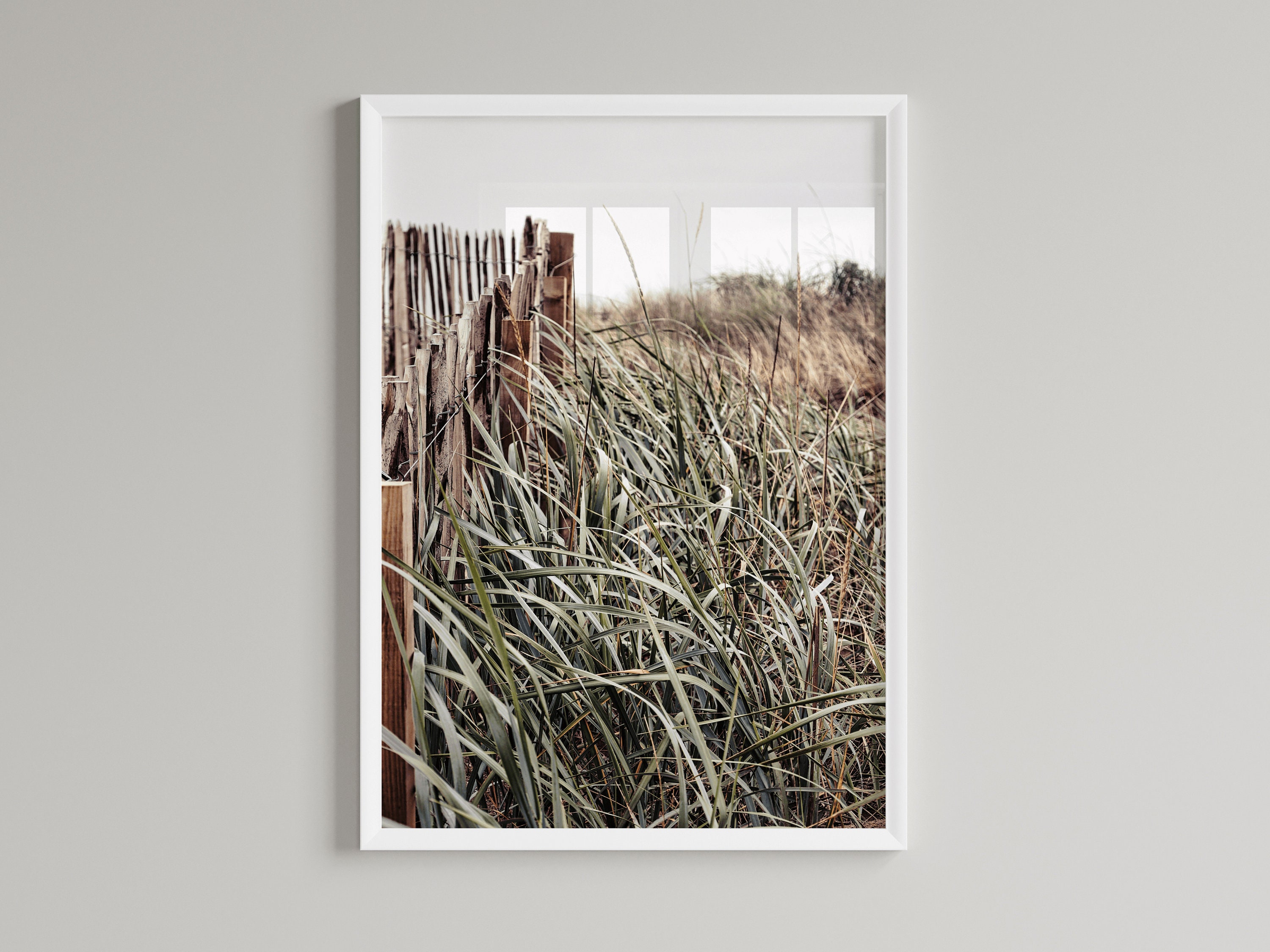 Coastal Beach Seagrass Photography Wall Art Print | Digital Download - Etsy