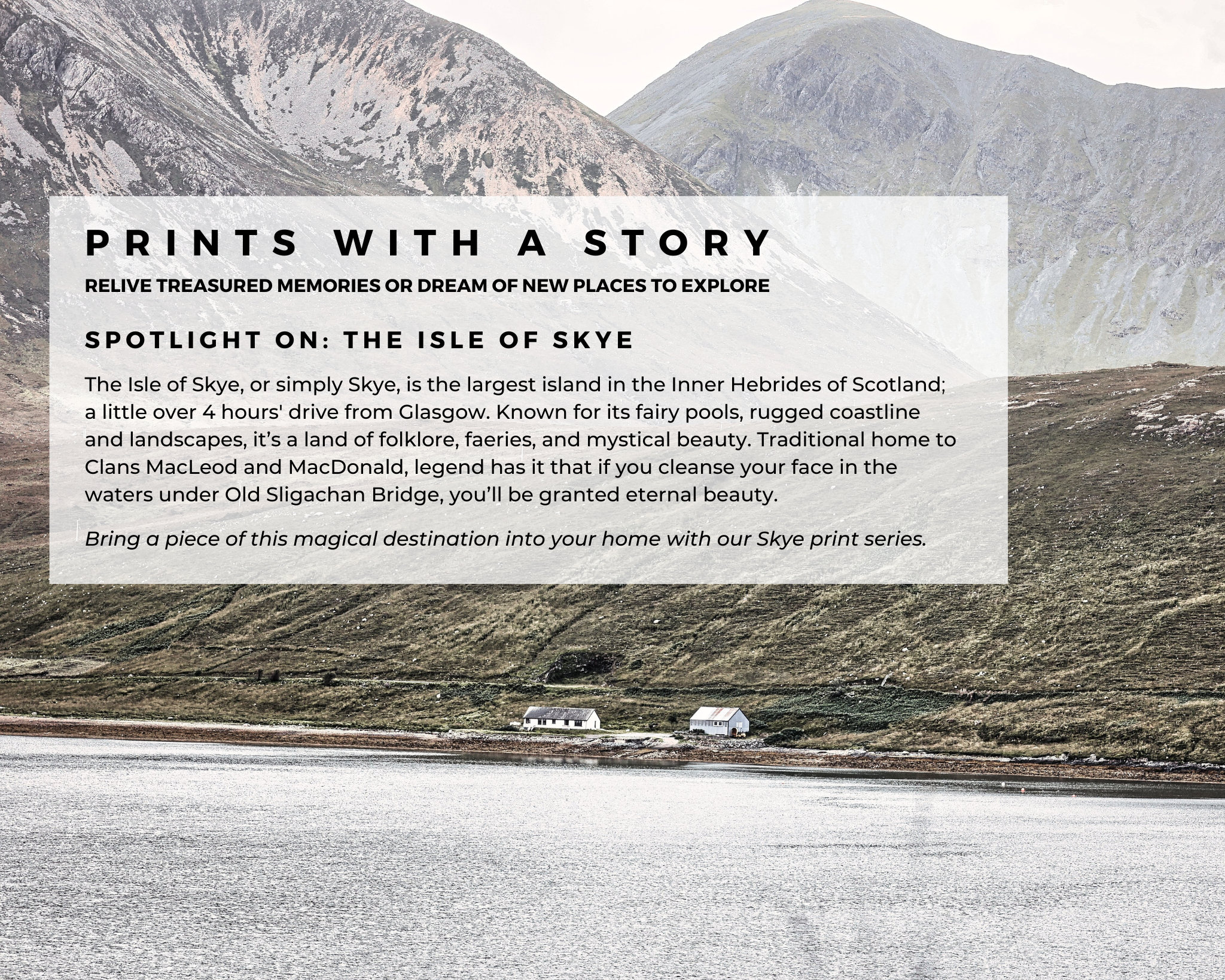 Scottish Highlands Cottage Wall Art Print | Digital Download - Etsy ...