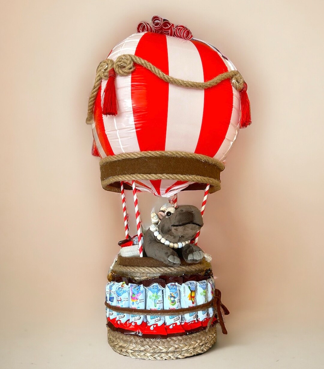 Candy Balloon Happy Hippo Cake Gift Children Chocolate Birthday Soft ...