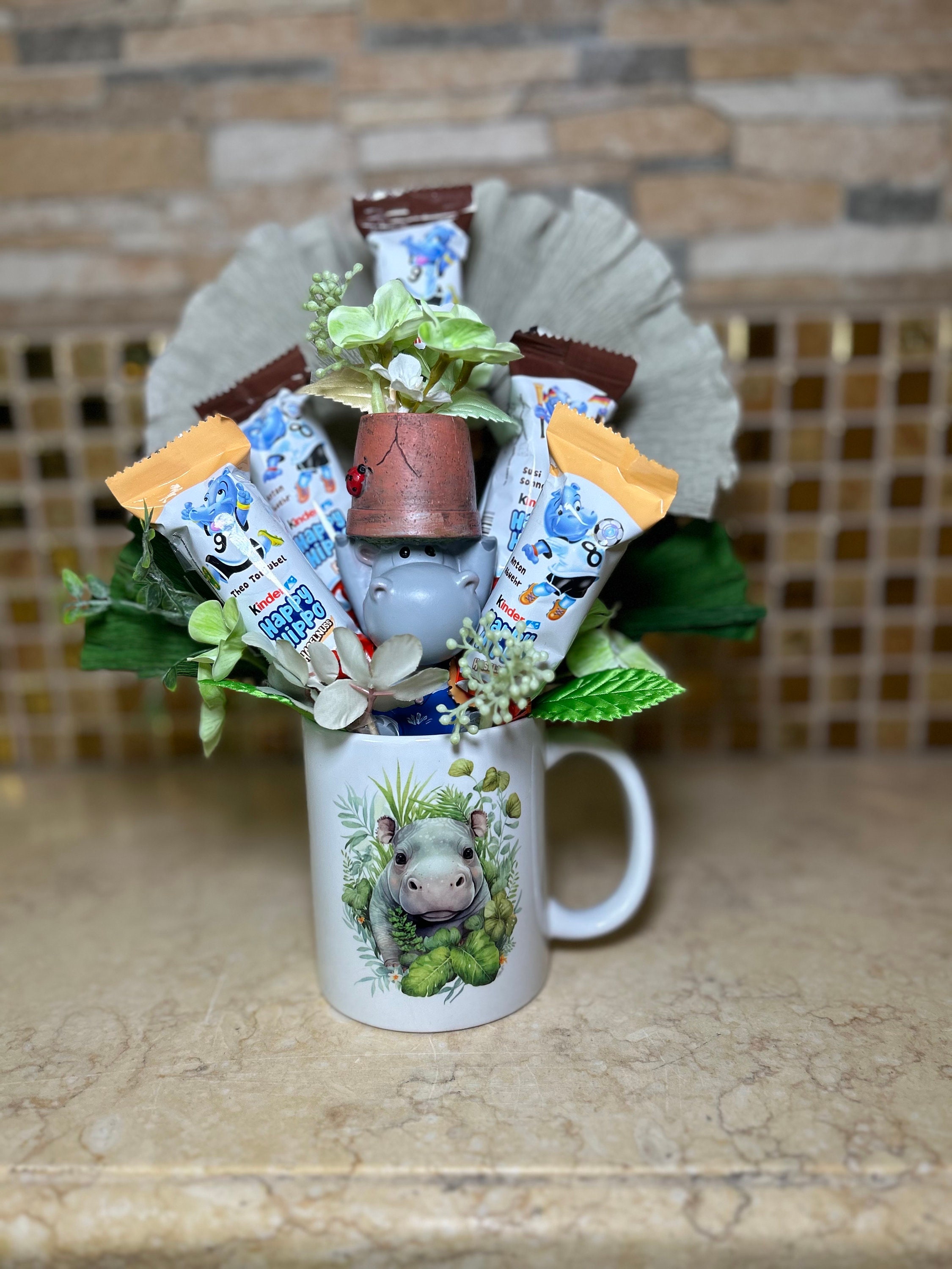 Sweets Happy Hippo Gift Children Chocolate Birthday Party Favor Keyring ...