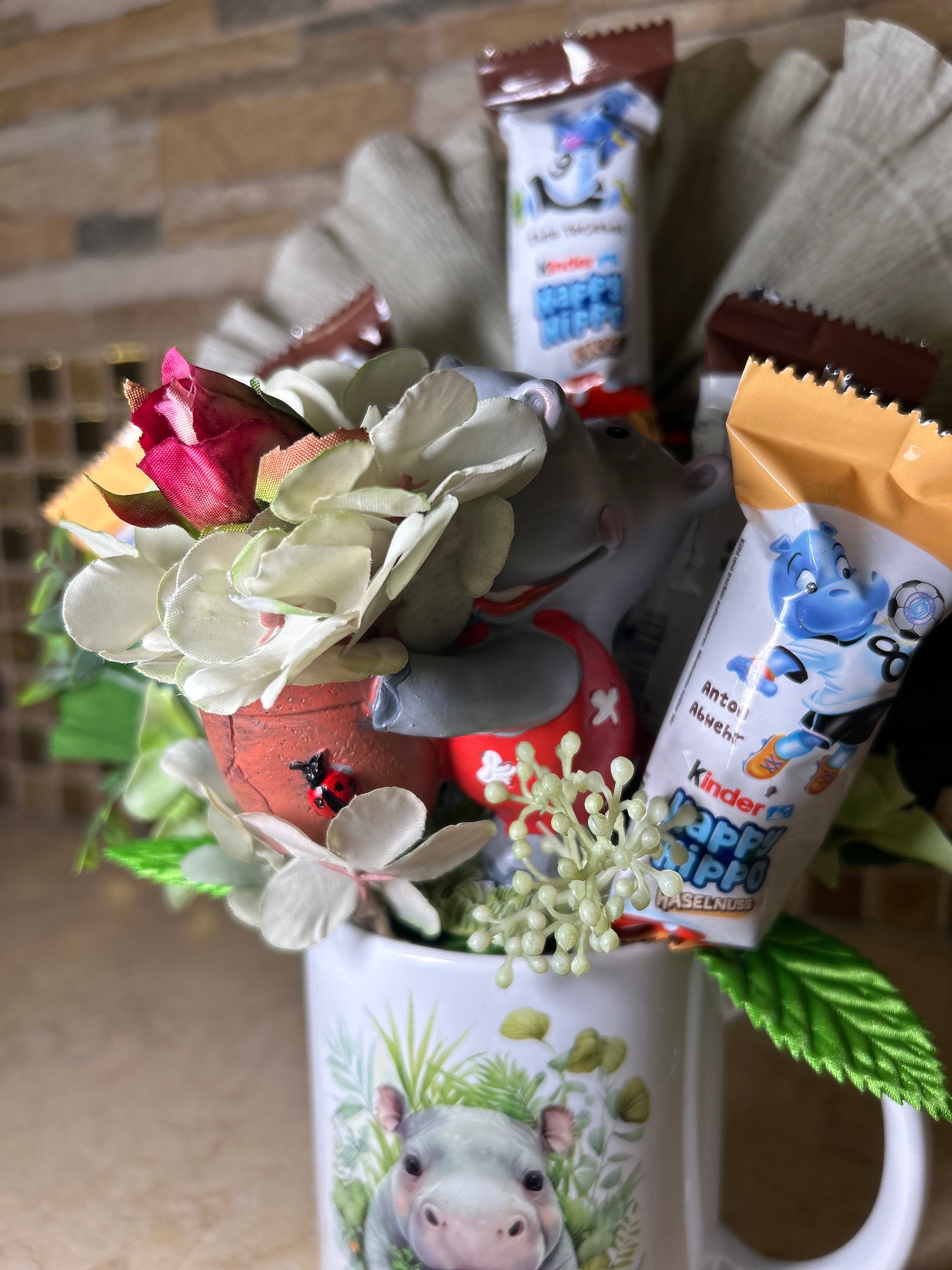 Sweets Happy Hippo Gift Children Chocolate Birthday Party Favor Keyring ...