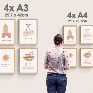 Children's Poster Set No.24 Children's Room Baby Room Boys Girls Set of ...