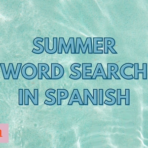 Summer Spanish Word Search Worksheets for Kids and Adults, Learn ...
