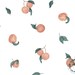 Peach Watercolour Fabric Design, Seamless Pattern Tile, Surface Pattern ...