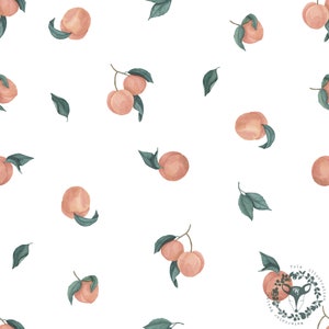 Peach Watercolour Fabric Design, Seamless Pattern Tile, Surface Pattern ...