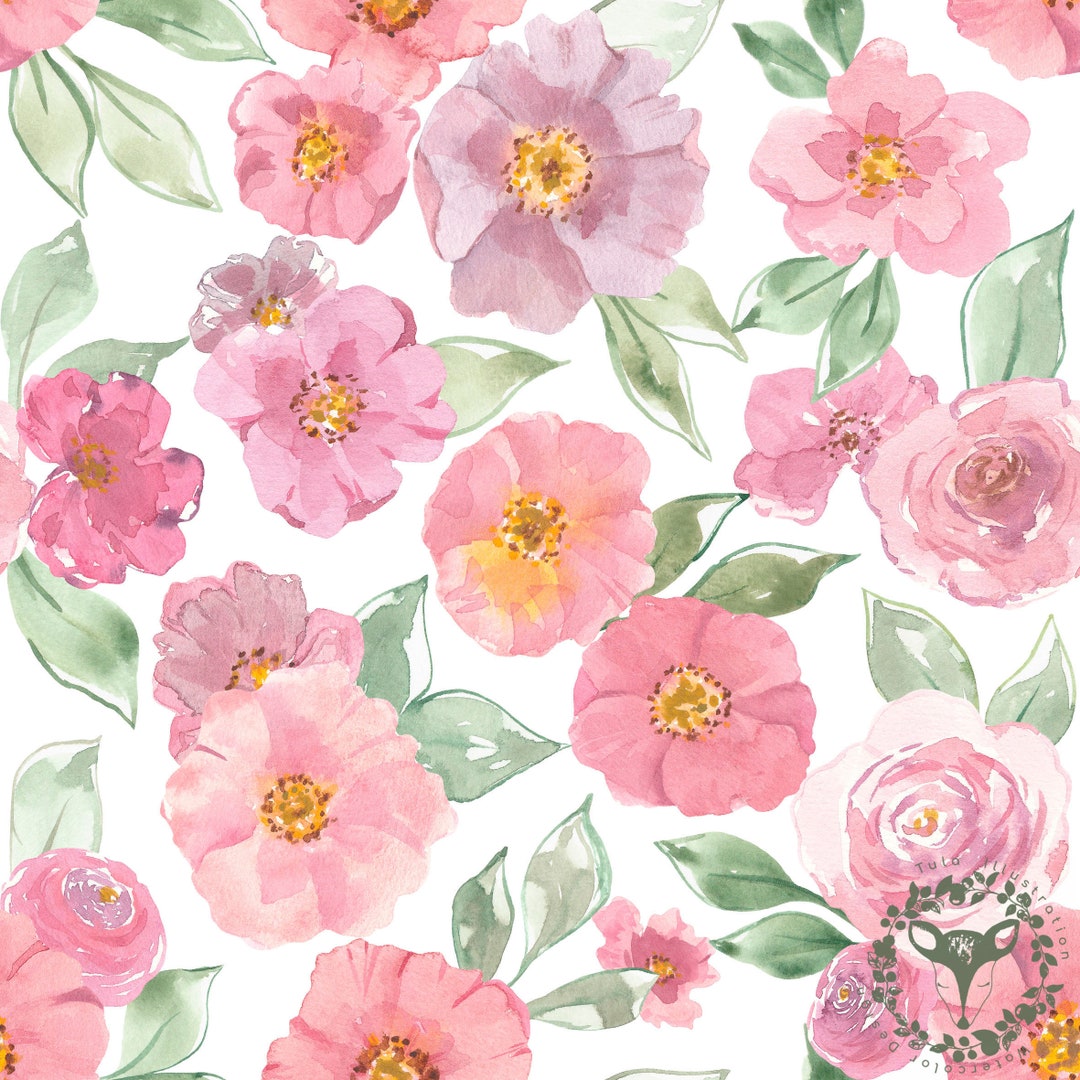 Seamless Pastel Floral Patterns, Seamless Spring Floral Patterns ...