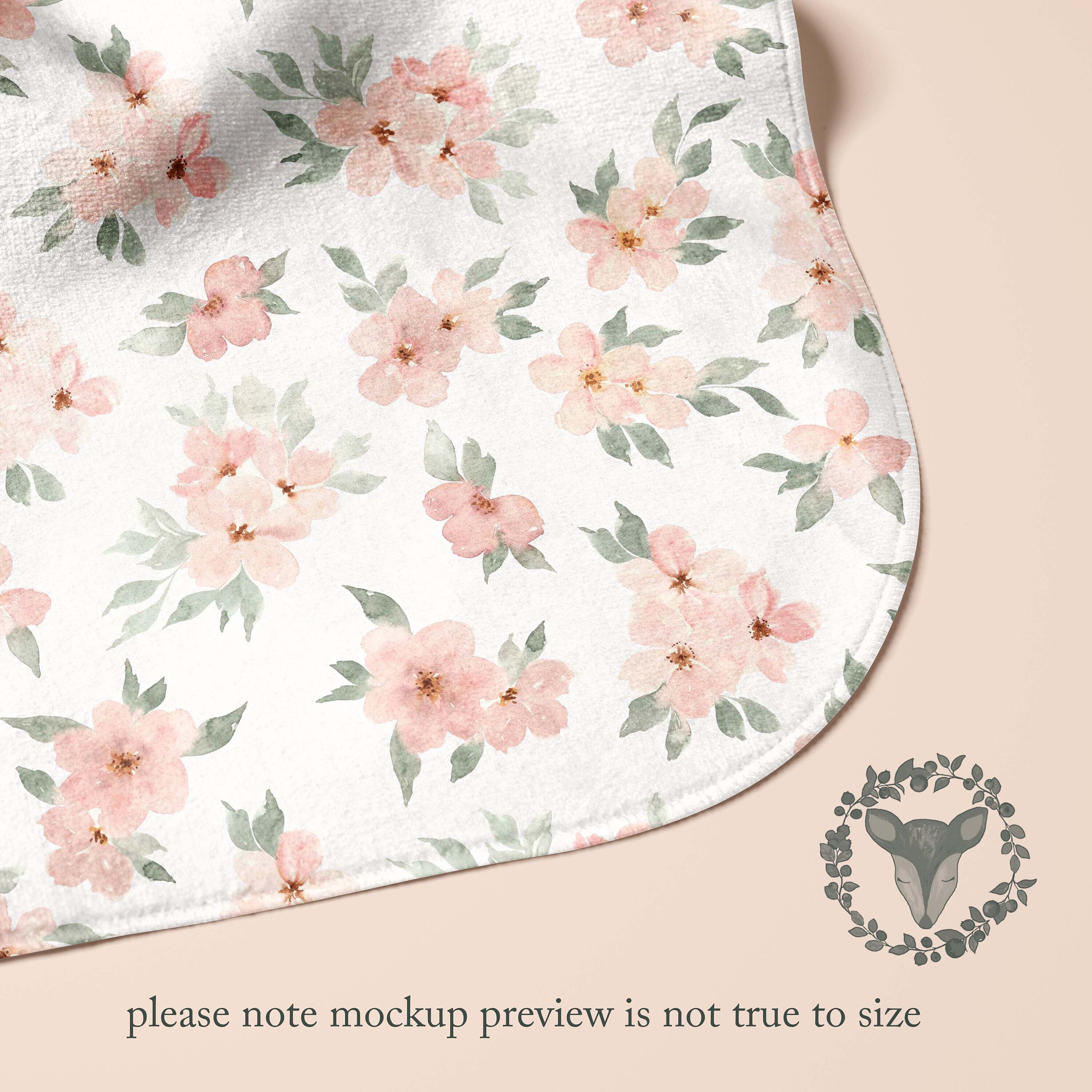 Watercolour Pastel Floral Fabric Design, Flower Seamless Pattern Tile ...