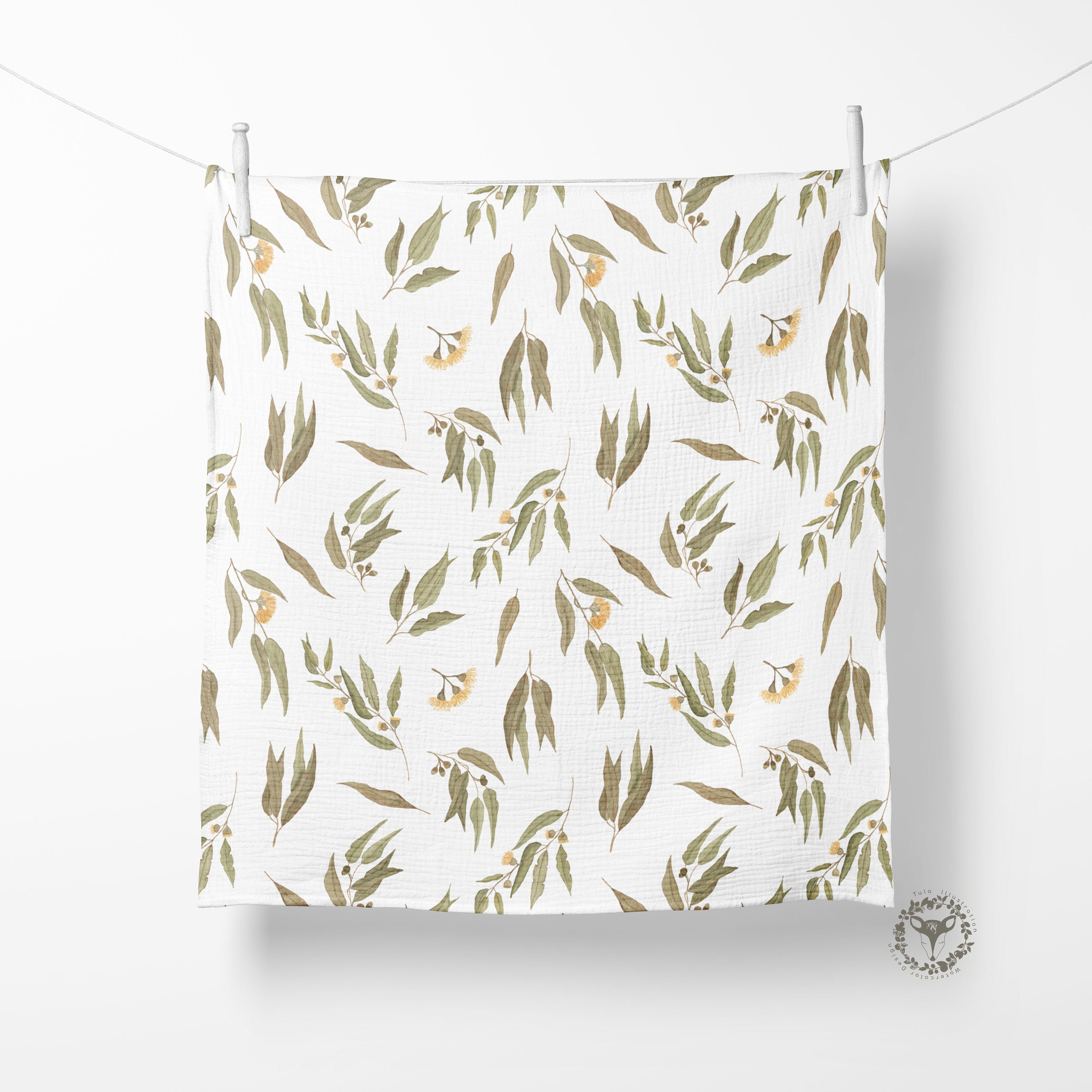 Watercolor Eucalyptus Patterns, Eucalyptus Print, Leaves Digital Paper ...