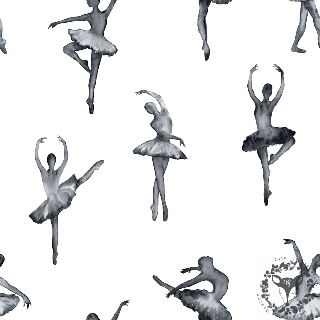 Ballerinas, Ballet Repeating Seamless Pattern Design, Tiling Repeating ...