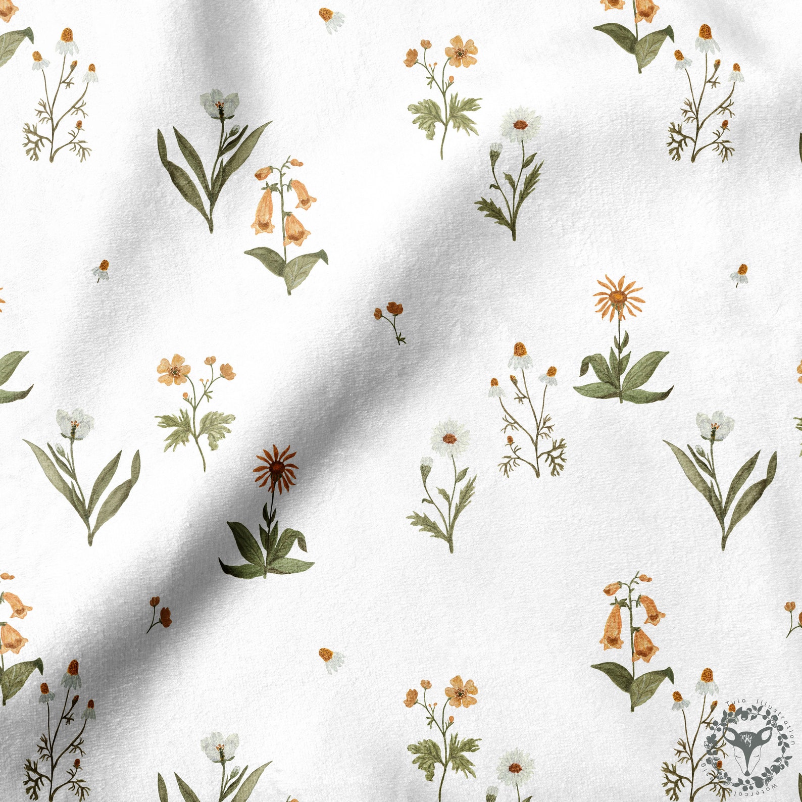 Floral Seamless Fabric Design Floral Design Spring Design - Etsy