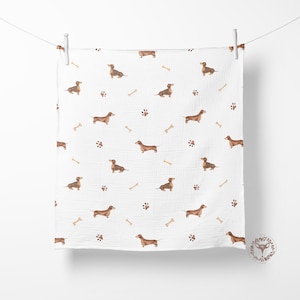 Cute Dog Pattern Kids Watercolor Dachshund Seamless Pattern Repeat Tile ...