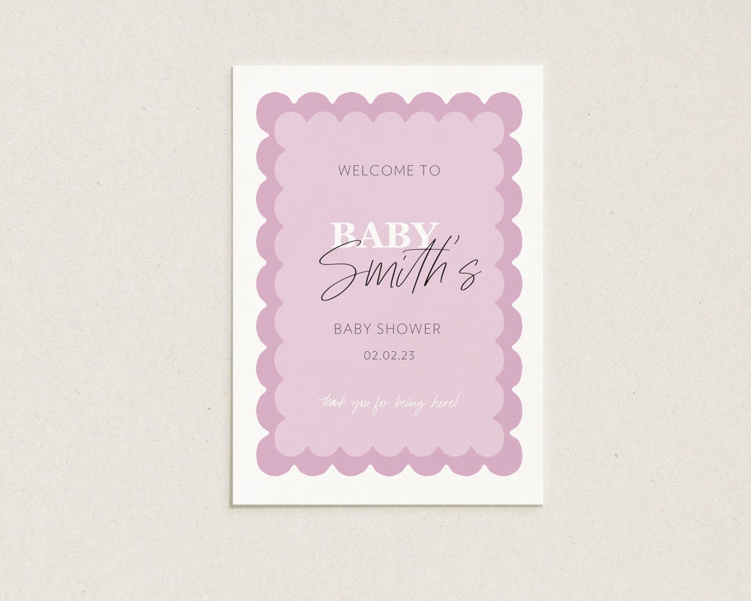 Baby Shower Signage - Etsy