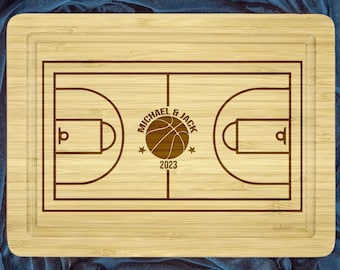 Cutting Board Personalized Basketball Court Basketball Theme - Etsy